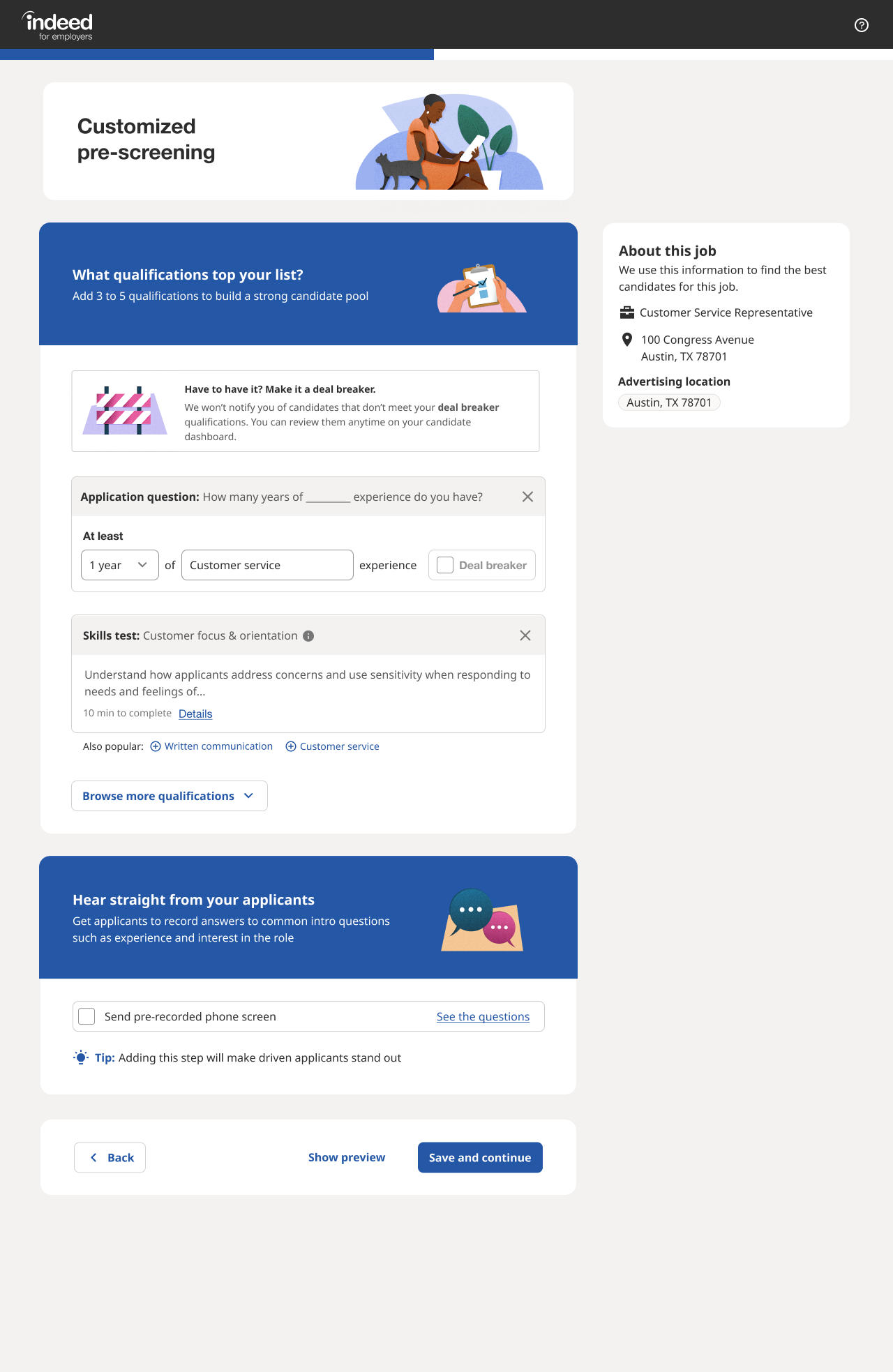 Assess Applicant Qualifications With Screener Questions On Indeed