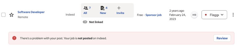 Why Was My Job Flagged? Indeed Job Posting Requirements Guide