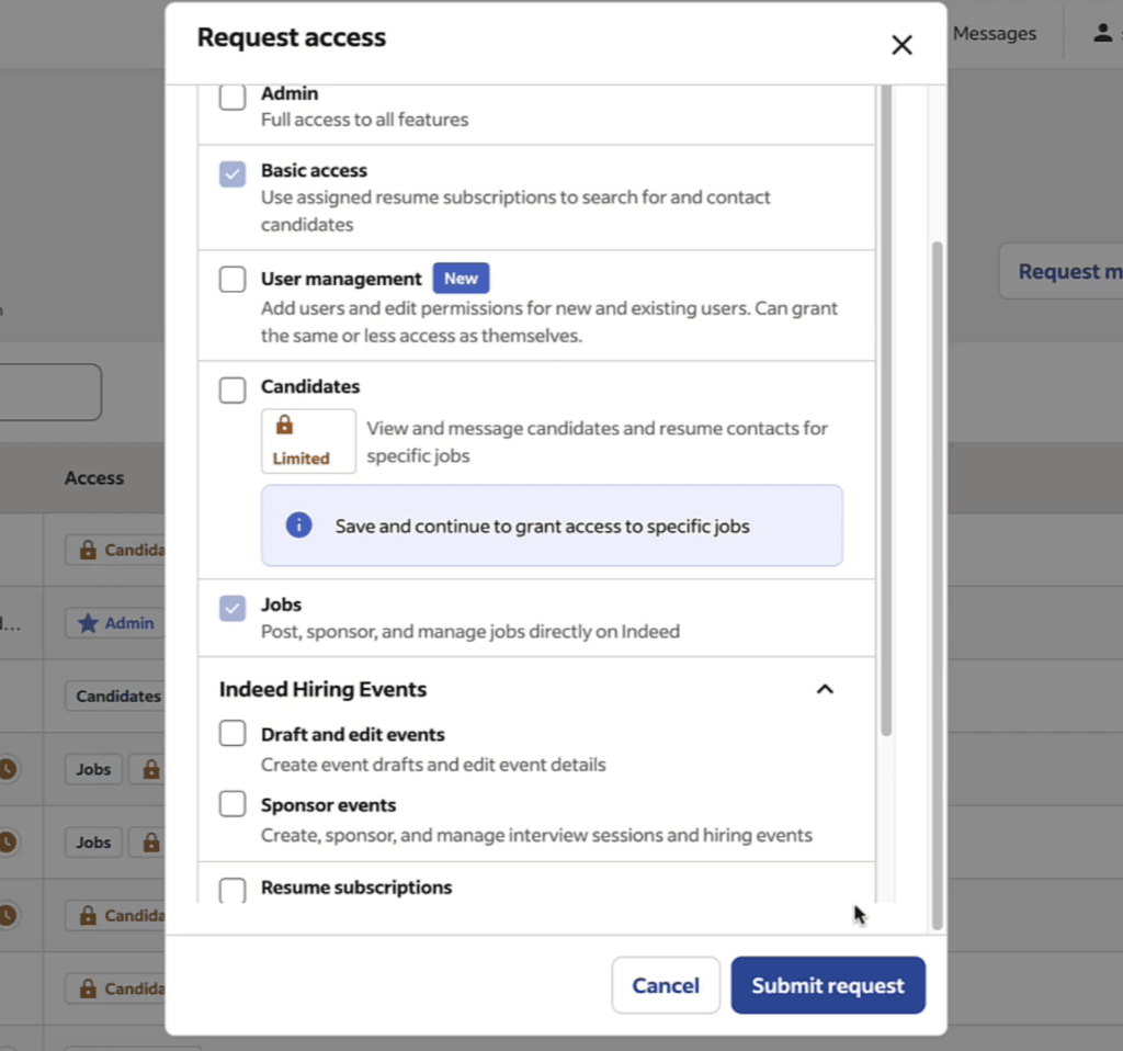 Understanding Indeed Account Settings: User Roles & Privileges