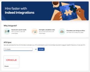 Indeed ATS Sync for Oracle Fusion Cloud Recruiting