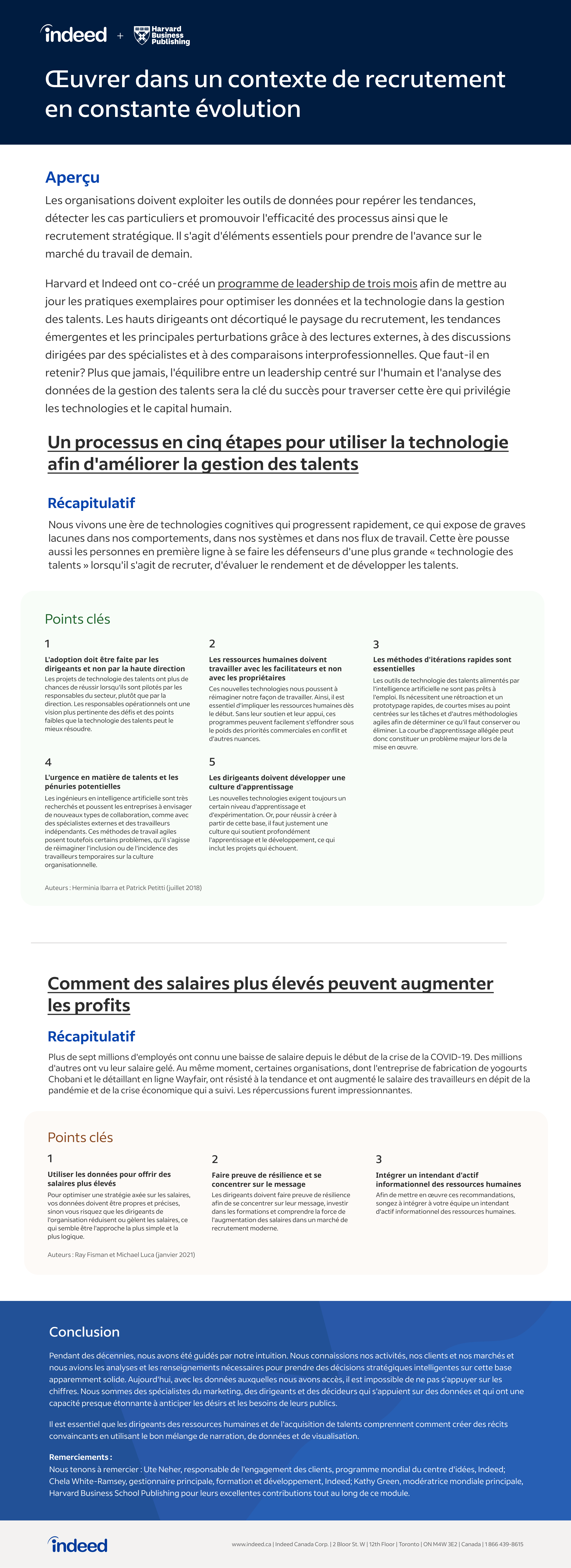 Œuvrer dans un contexte de recrutement en constante évolution