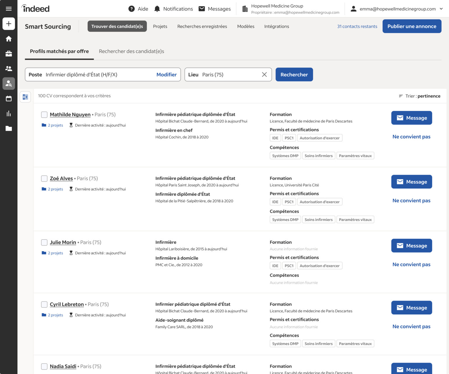 Comment trouver des candidat(e)s sur Indeed