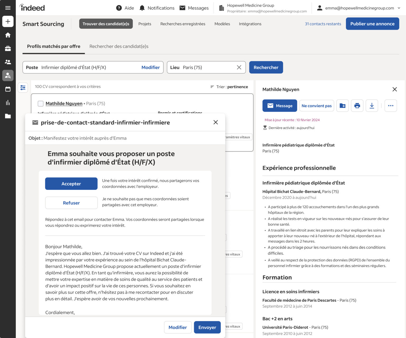Comment trouver des candidat(e)s sur Indeed