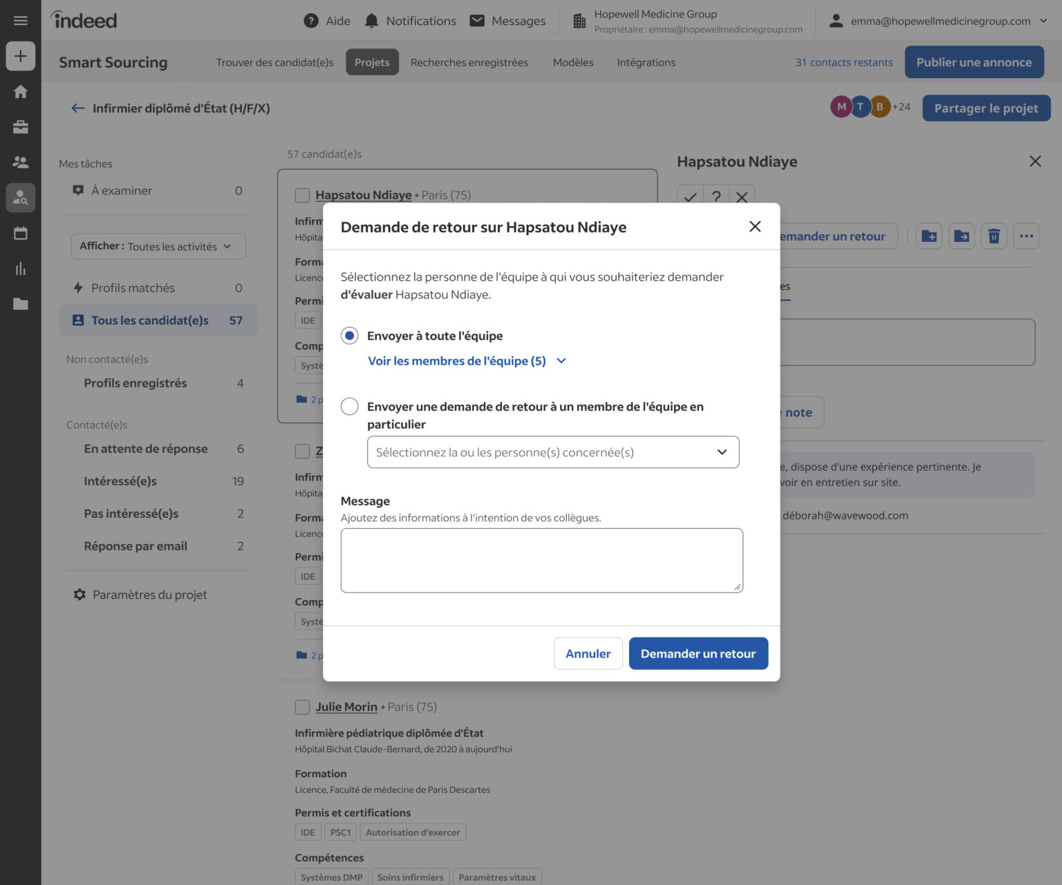 Comment trouver des candidat(e)s sur Indeed