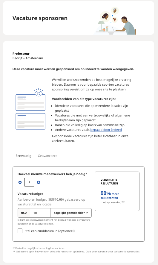 Onboardinggids: Hoe je een succesvolle vacture op Indeed zet