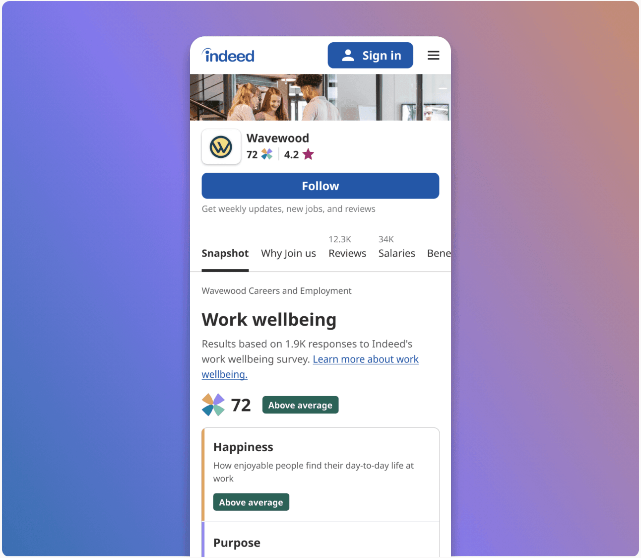 Indeed Work Wellbeing Score | Indeed for Employers