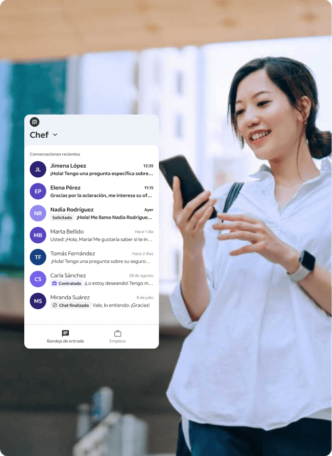 App Indeed Connect para empresas